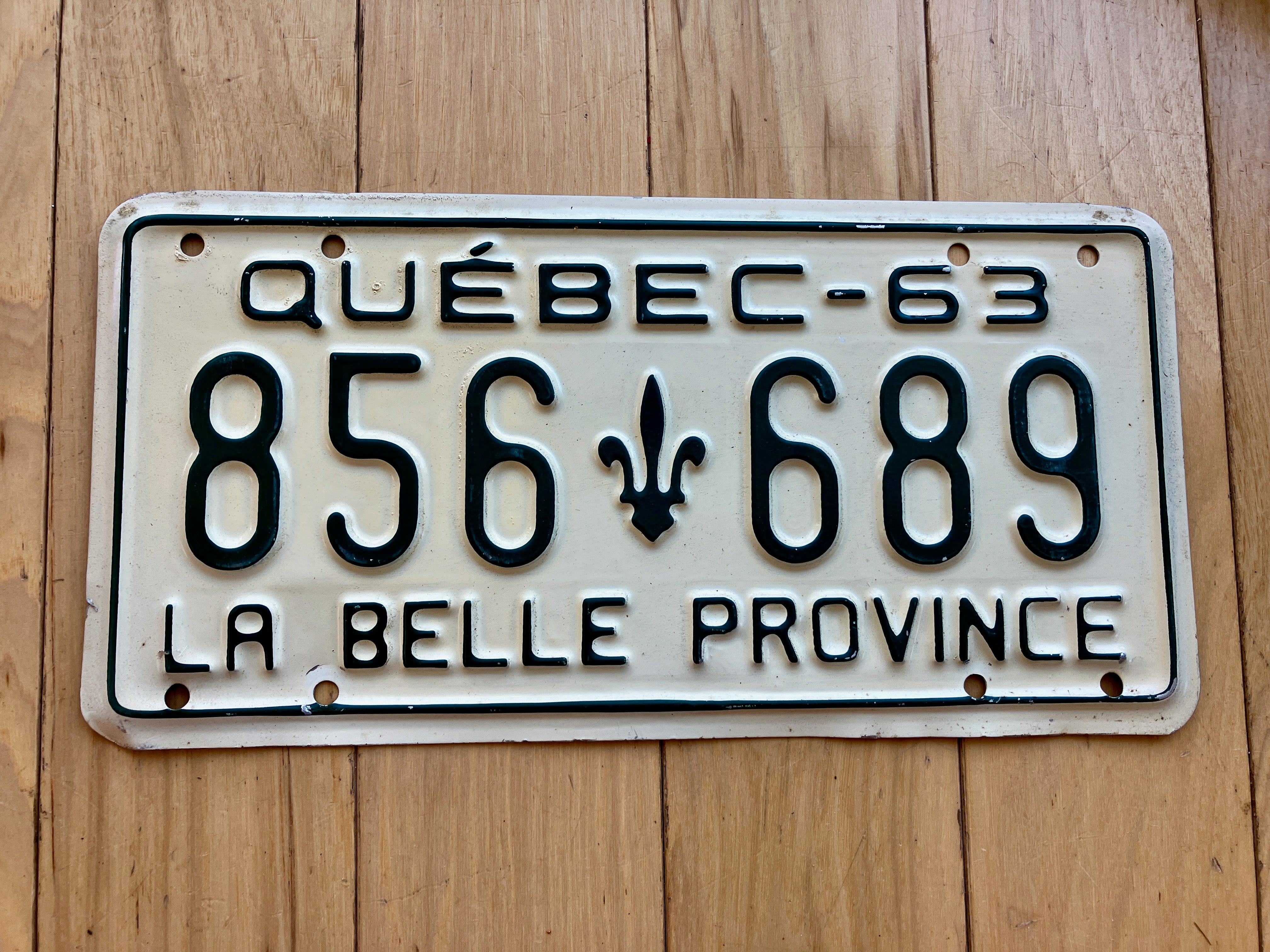 1963 Quebec License Plate – RusticPlates