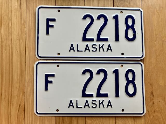 Pair of 1964 1965 Alaska Farm License Plates – RusticPlates