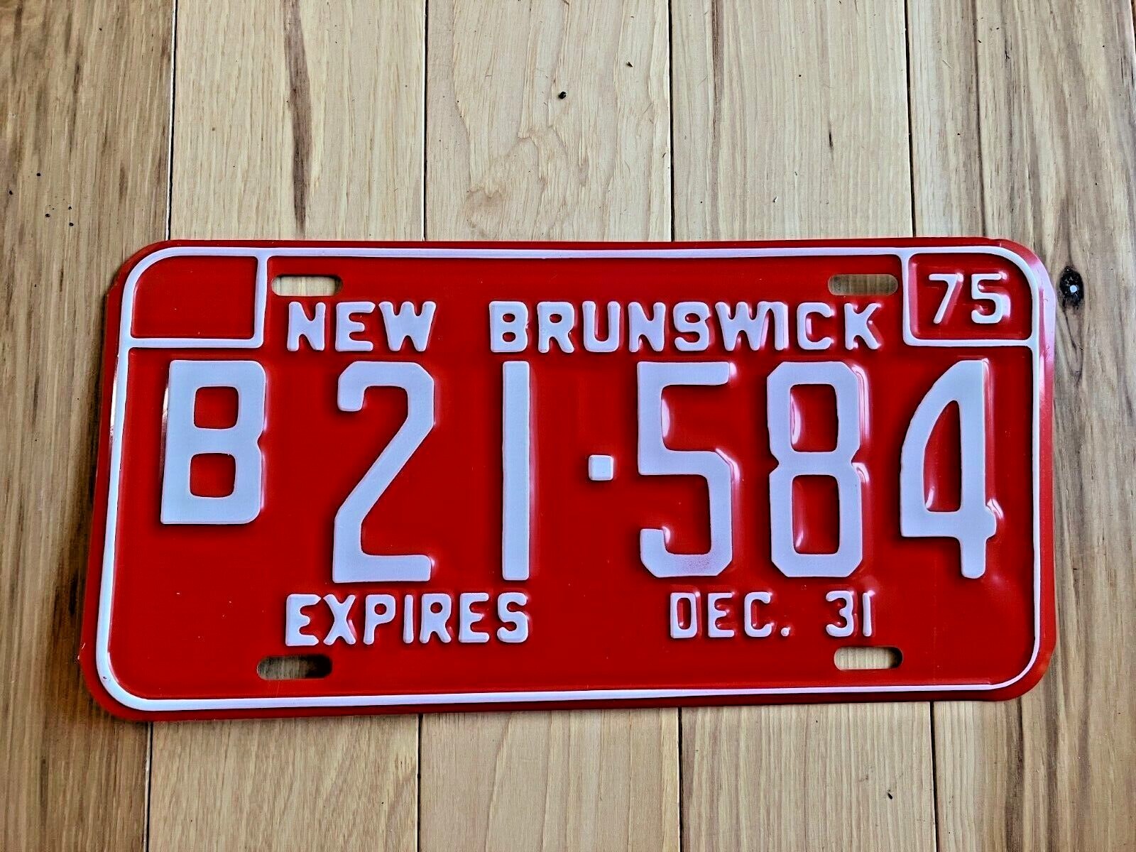 1975 New Brunswick License Plate – RusticPlates