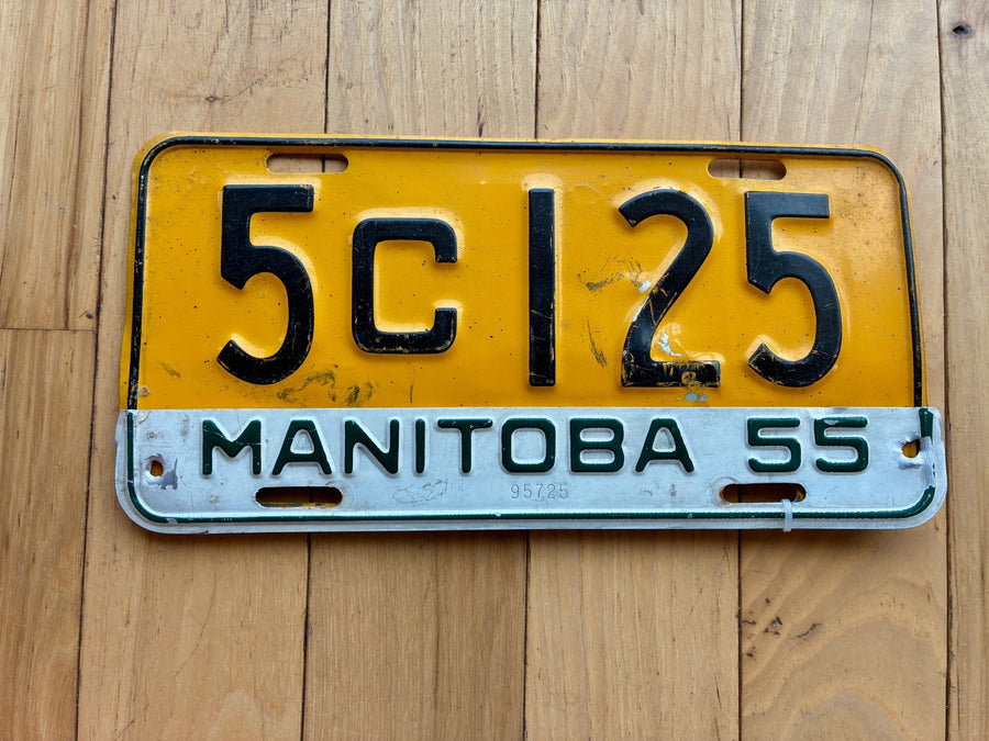 1955 Manitoba License Plate – RusticPlates