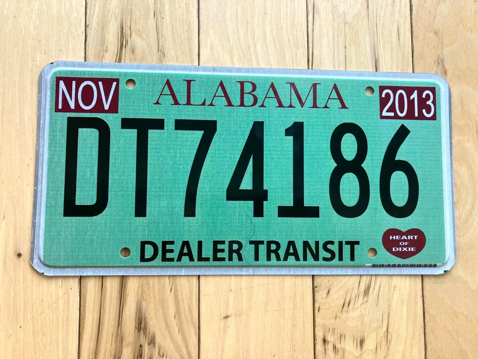 2013 Alabama Dealer Transit License Plate – RusticPlates
