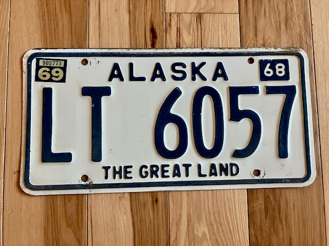 1968 Alaska Light Truck "The Great Land" License Plate – RusticPlates