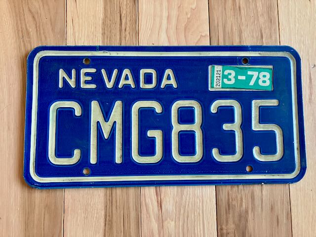 1978 Nevada License Plate – RusticPlates