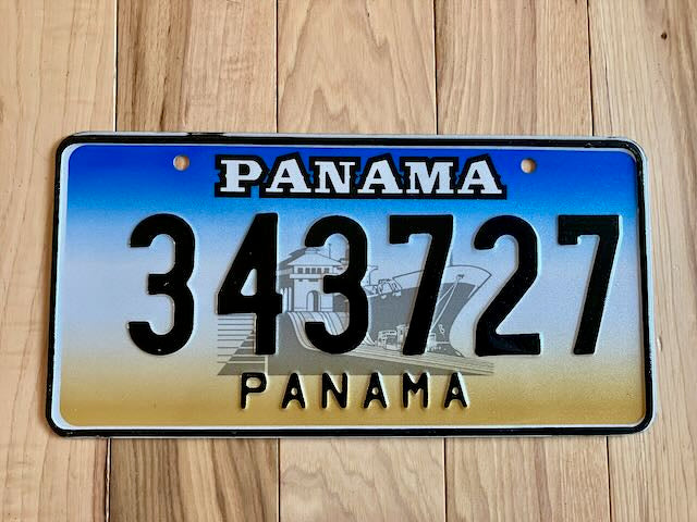 Panama Canal Scene License Plate – RusticPlates