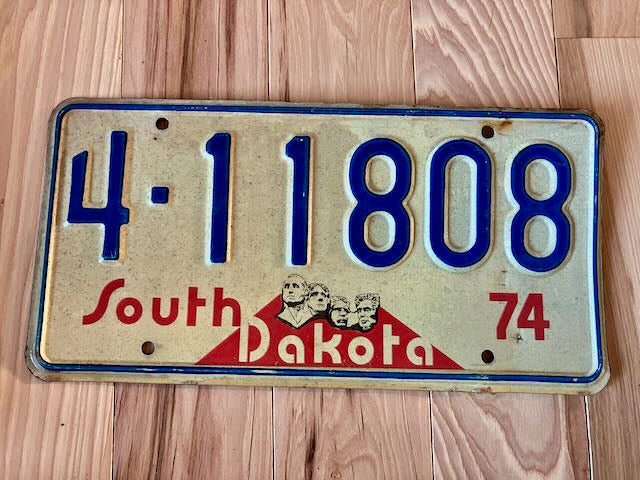 1974 South Dakota License Plate – RusticPlates