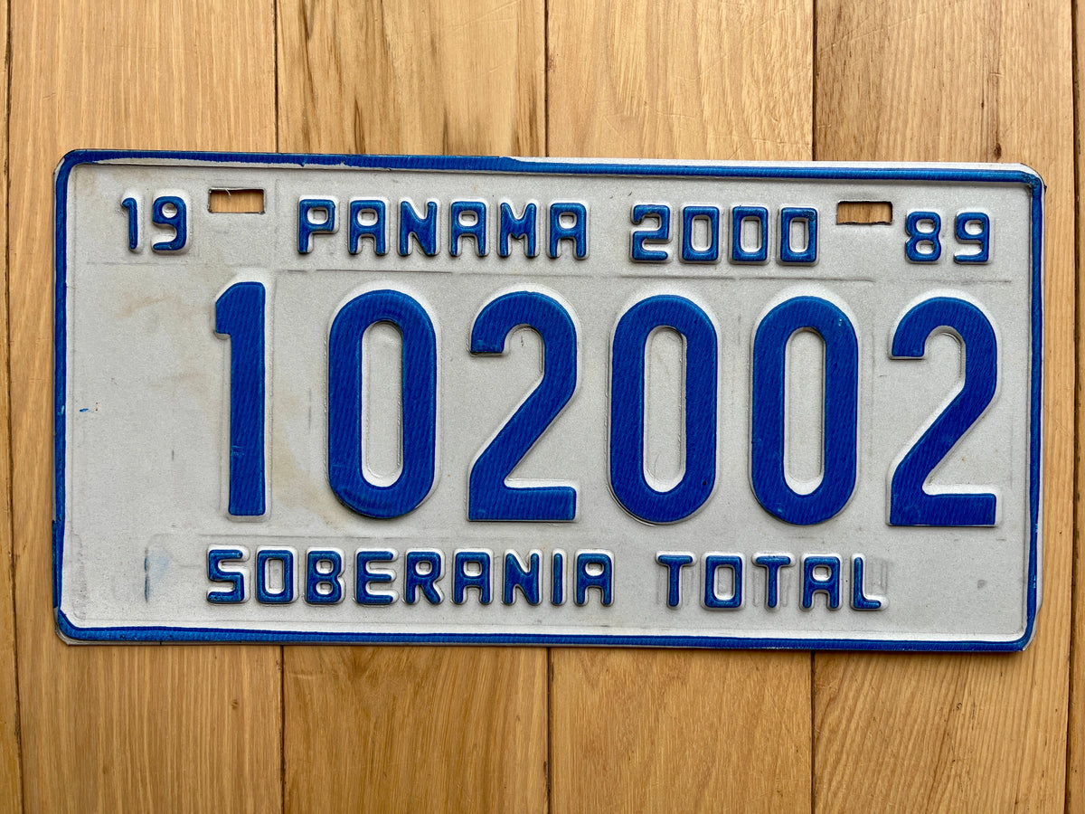 1989 Panama License Plate – RusticPlates
