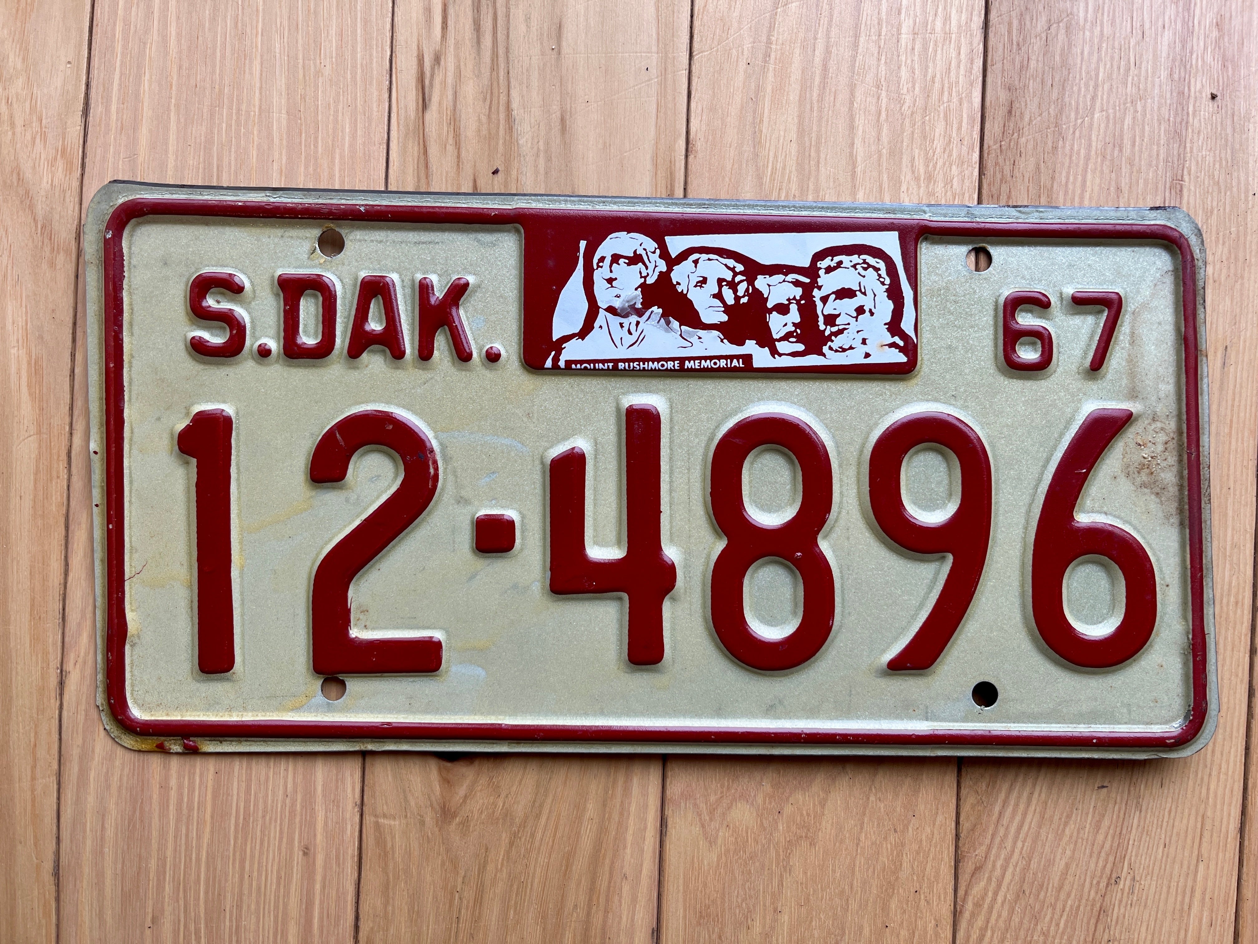 1967 South Dakota License Plate – RusticPlates