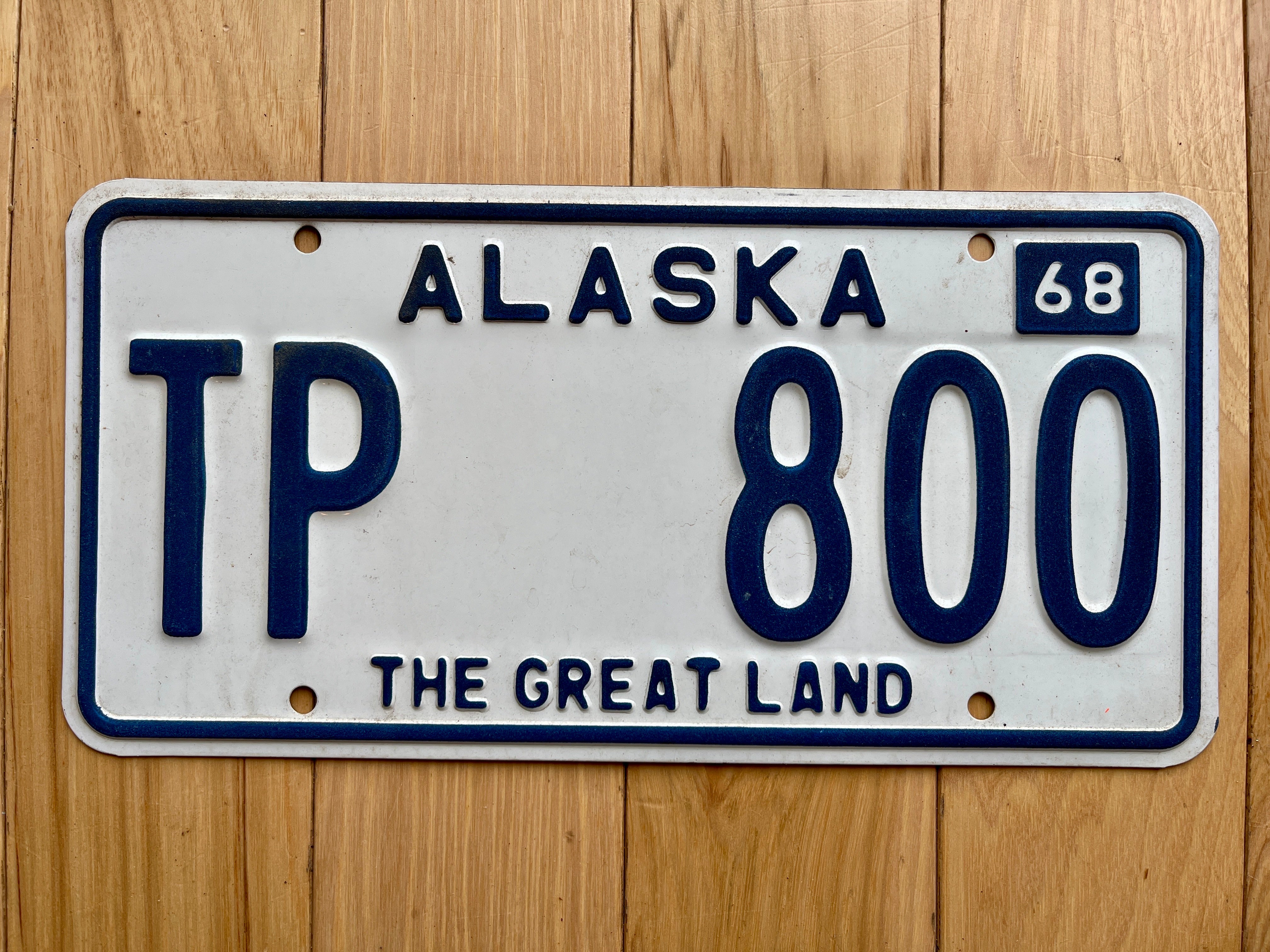 1968 Alaska License Plate – RusticPlates