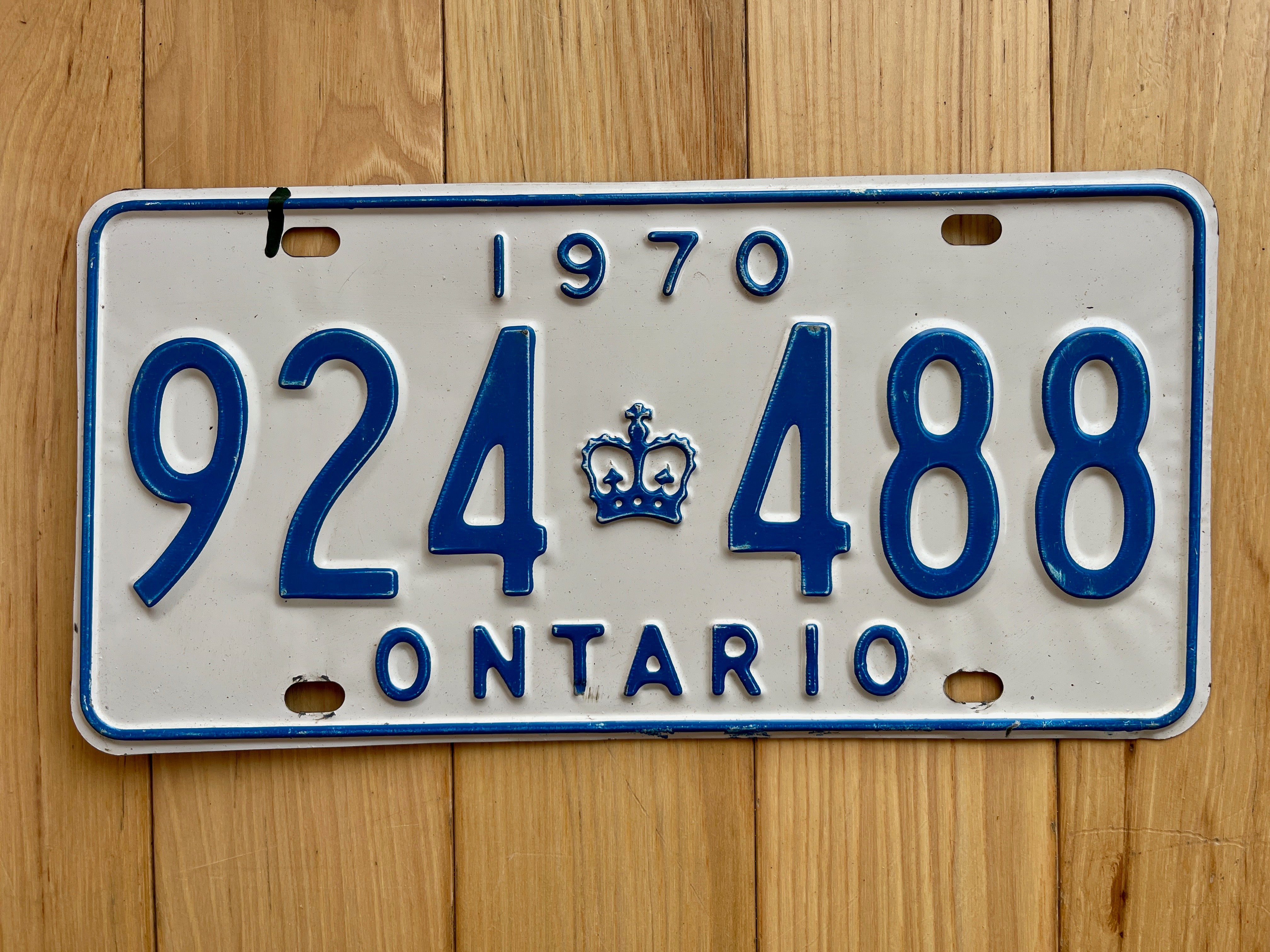 1970 Ontario License Plate – RusticPlates