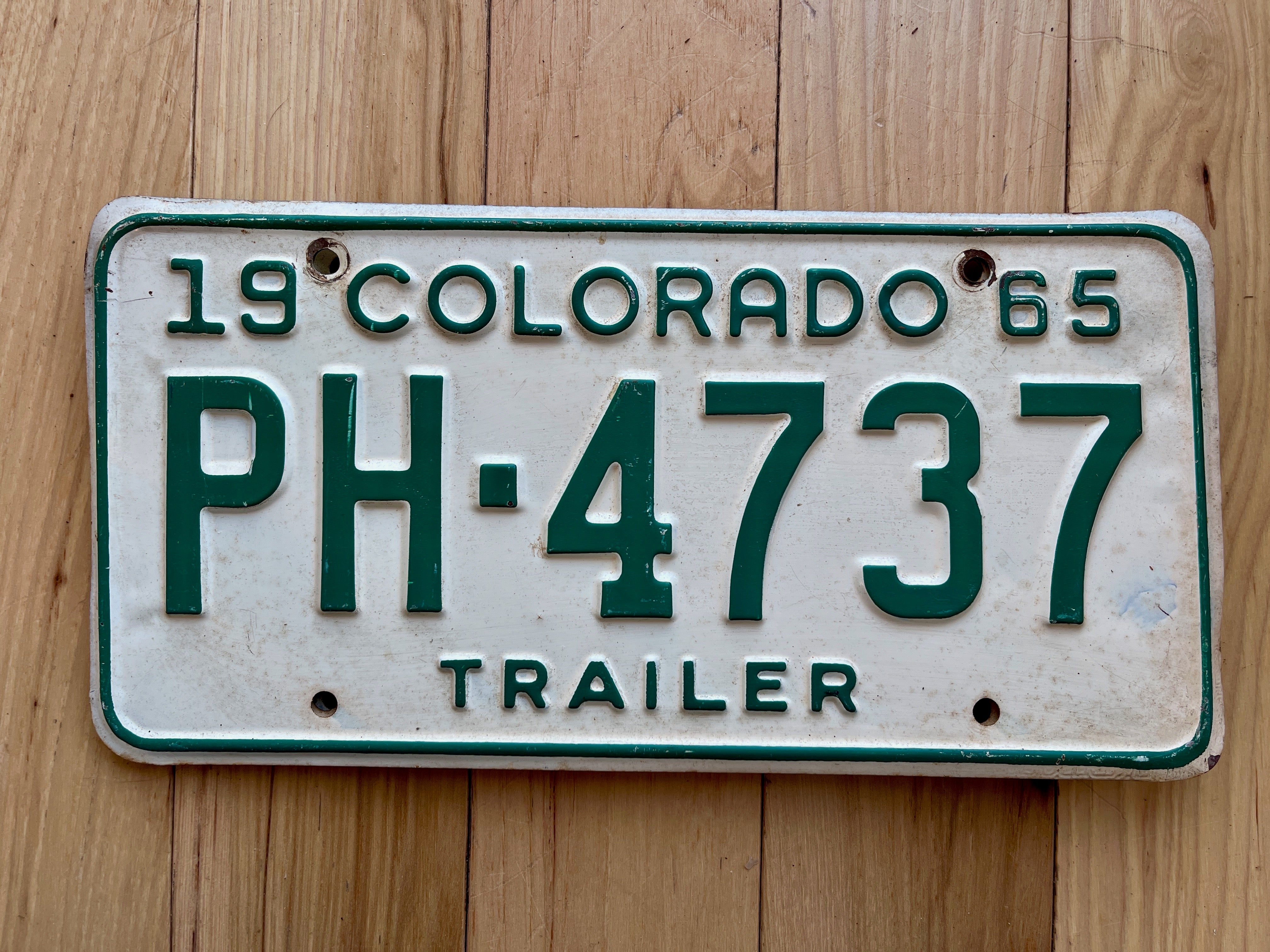 1965 Colorado Trailer License Plate – RusticPlates