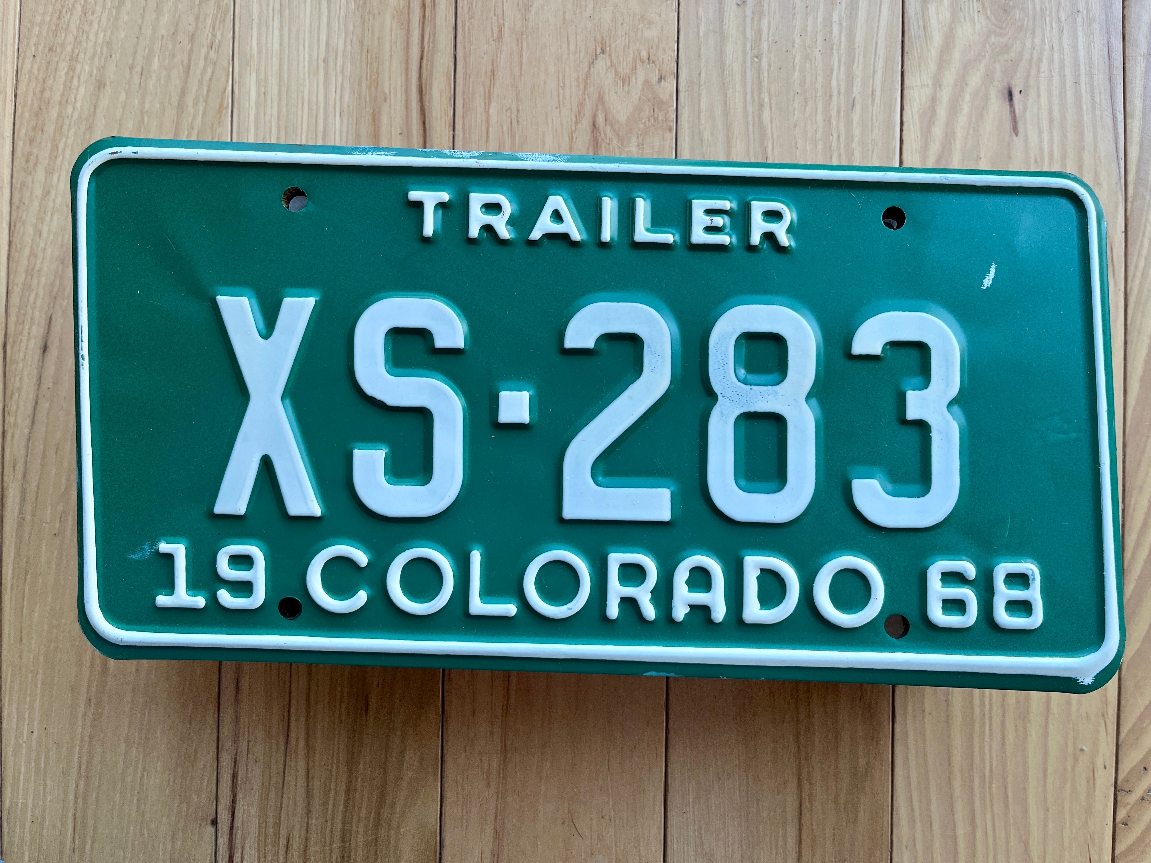 1968 Colorado Trailer License Plate – RusticPlates