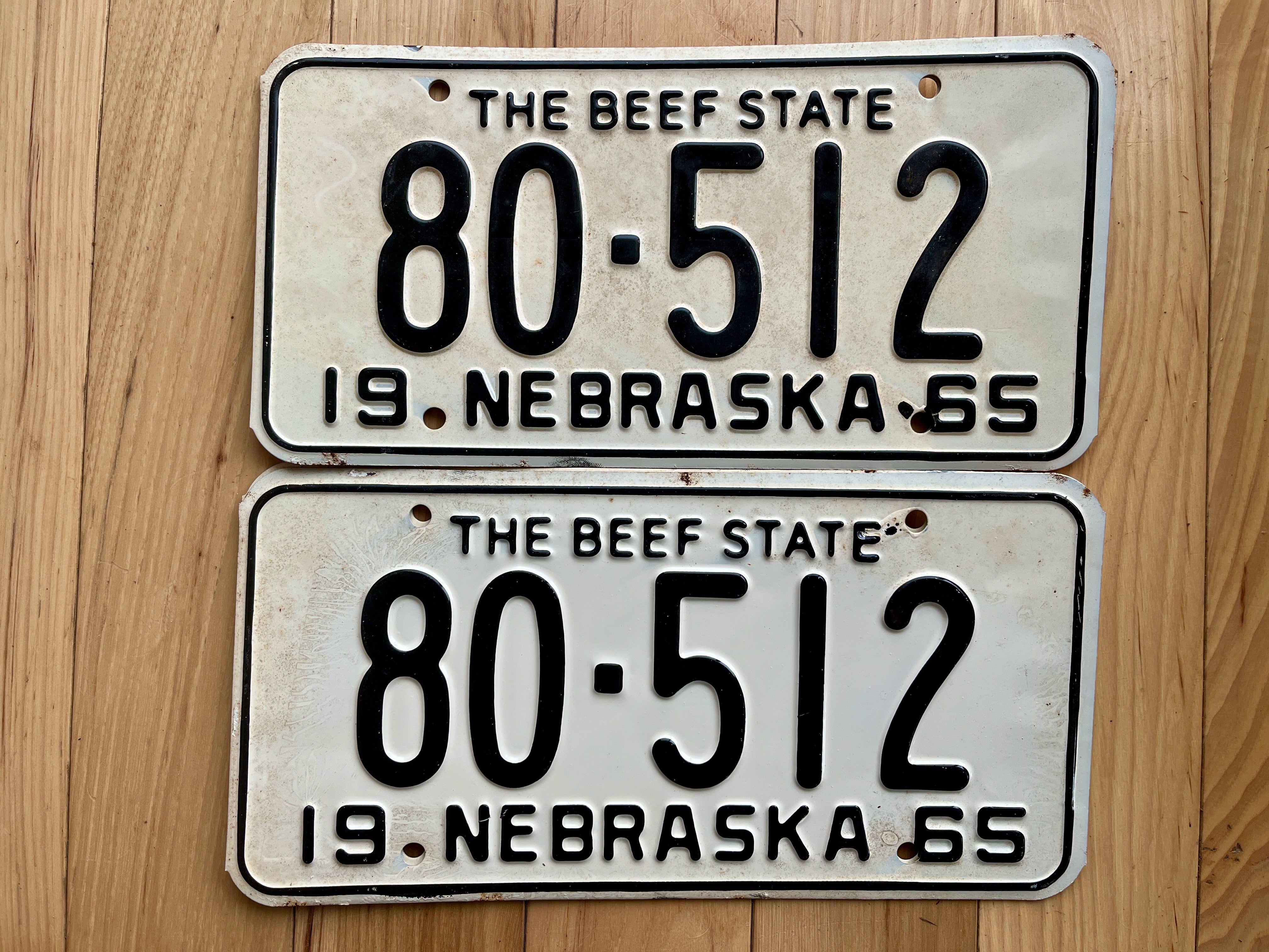 Pair of 1965 Nebraska License Plates – RusticPlates
