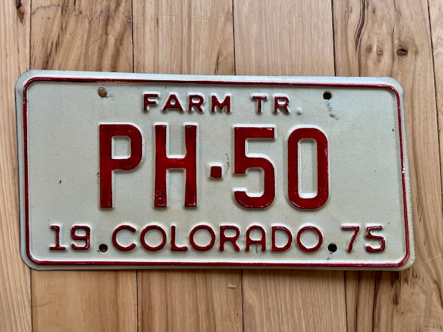 1975 Colorado Farm License Plate – RusticPlates