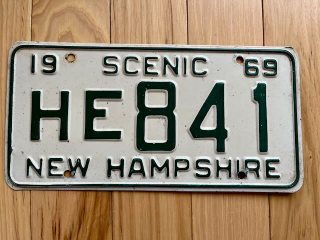 1969 New Hampshire License Plate – RusticPlates
