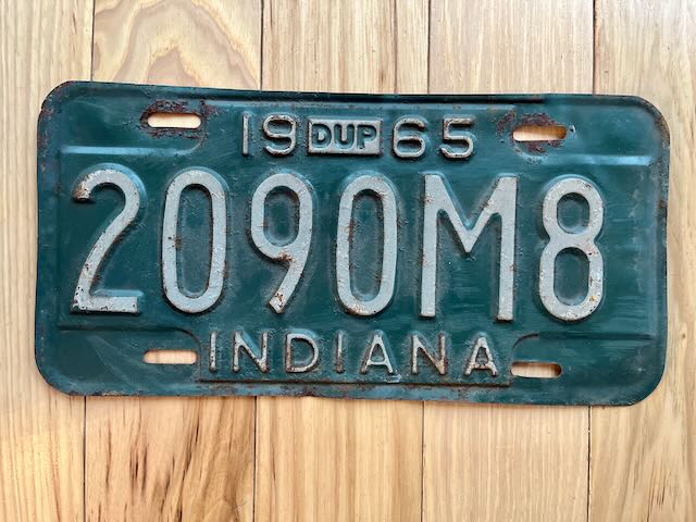 1965 Indiana License Plate – RusticPlates