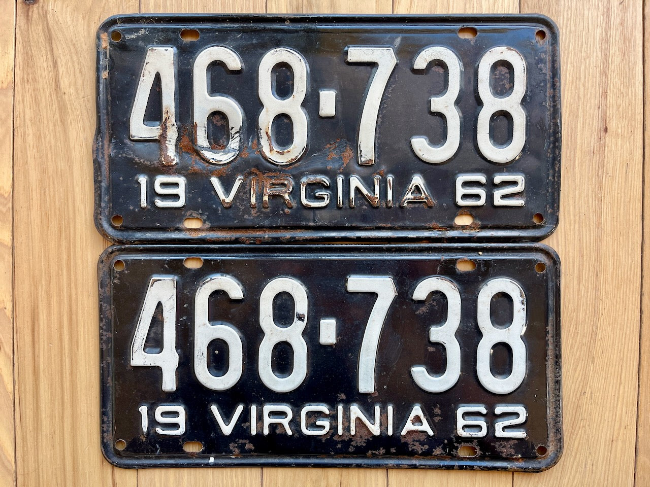 1962 Pair of Virginia License Plates – RusticPlates