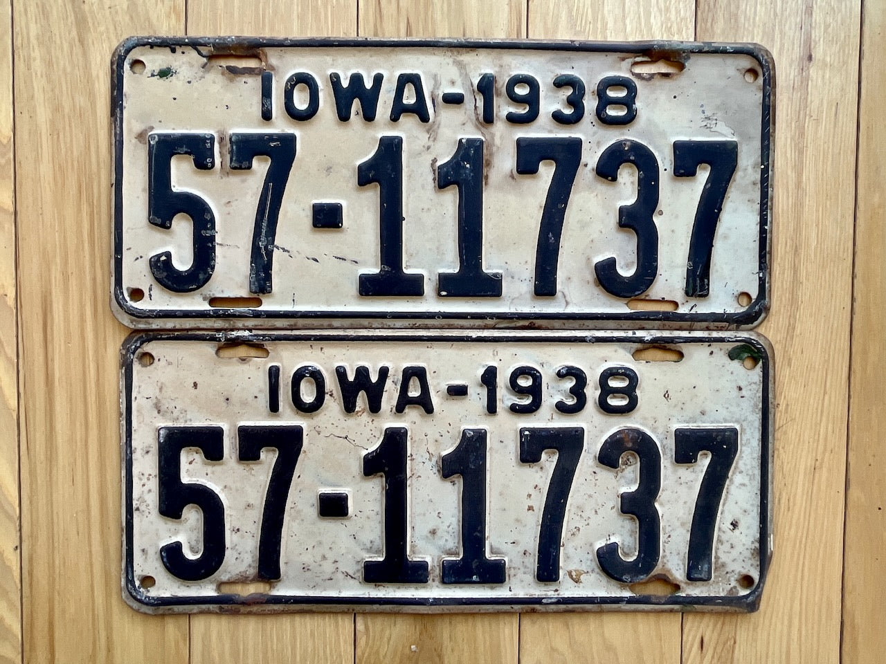 1938 Pair of Iowa License Plates – RusticPlates