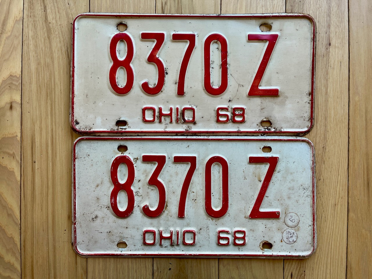 1968 Pair of Ohio License Plates – RusticPlates