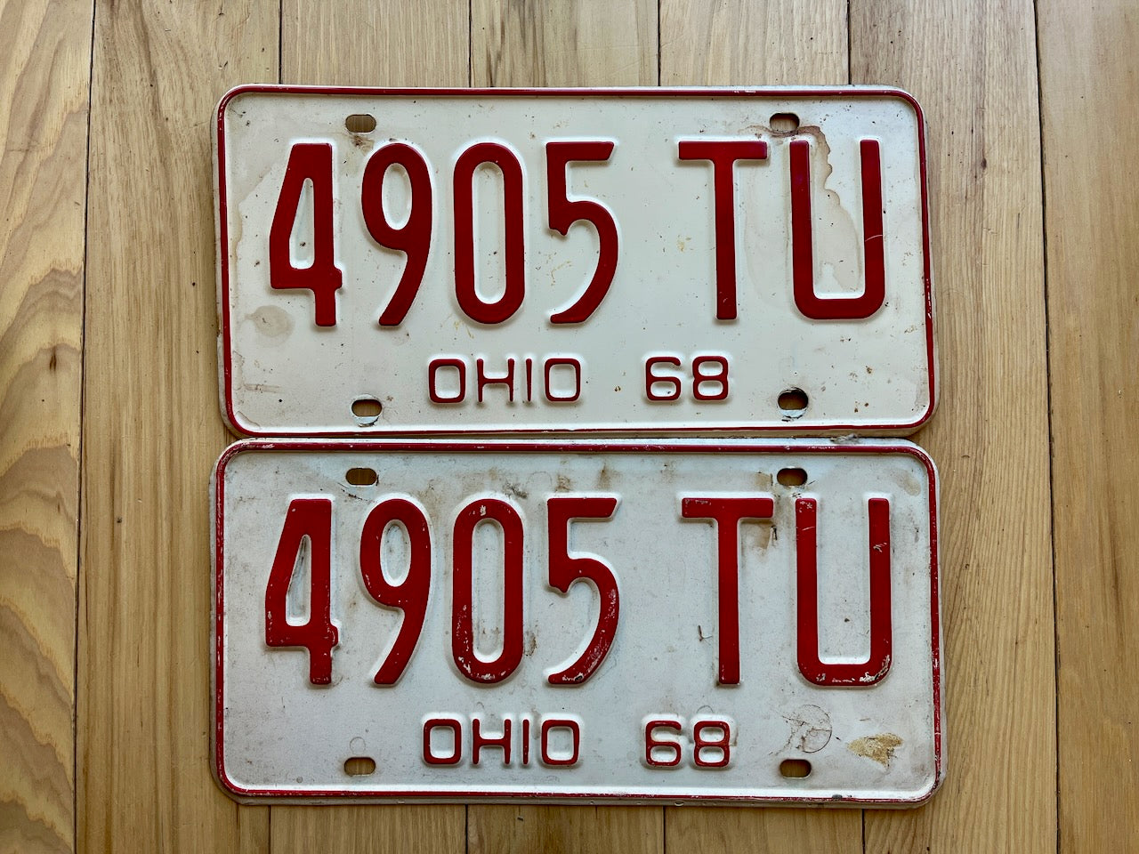 1968 Pair of Ohio License Plates – RusticPlates